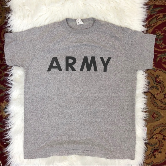 U.S. Army | Shirts | Authentic Army Physical Fitness Tshirt Medium ...